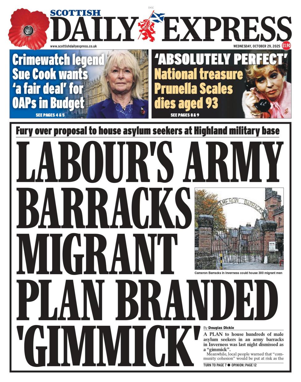 Scotland's papers: Migrant barracks plan and airport 'booze bams' - BBC ...