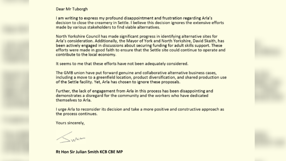 Closure of Arla factory in Settle could 'kill' town - BBC News