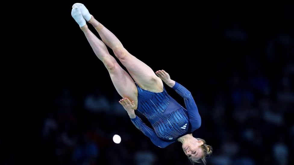 Paris 2024: Bryony Page wins Team GB's first-ever trampoline gold - BBC ...