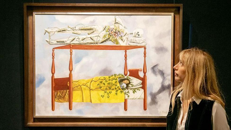 Frida Kahlo self-portrait sells for $55m, setting auction record for a ...