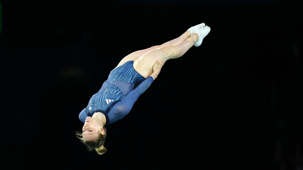 Paris 2024: Bryony Page wins Team GB's first-ever trampoline gold - BBC ...