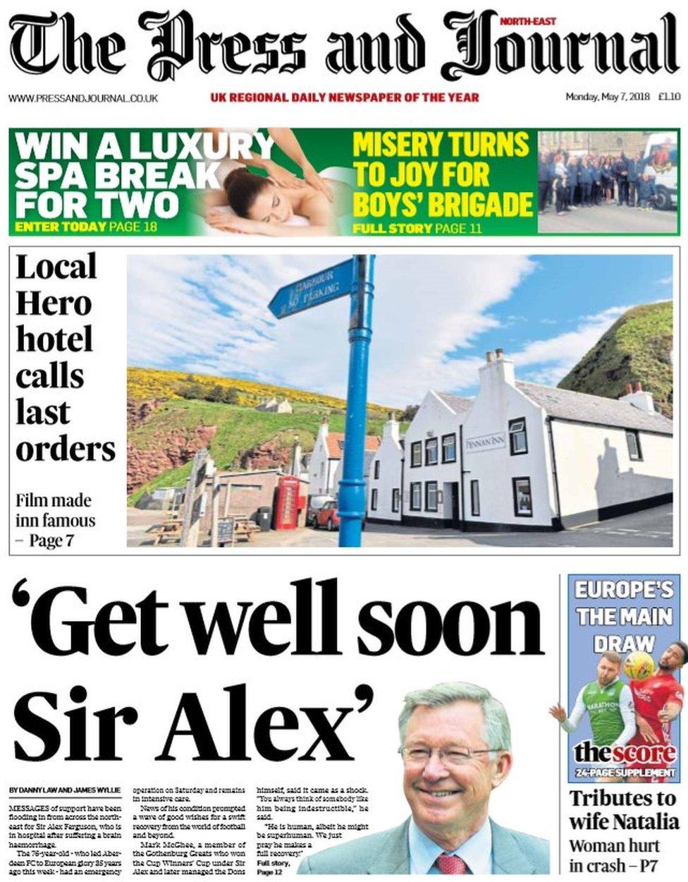 The papers: Fans unite as Sir Alex 'fights for life' - BBC News