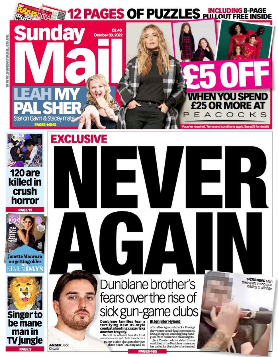 Scotland's papers: Gun club fears and Tory leader challenges plotters ...