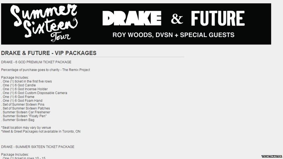 Drake cancels meet and greets during Summer Sixteen tour - BBC News