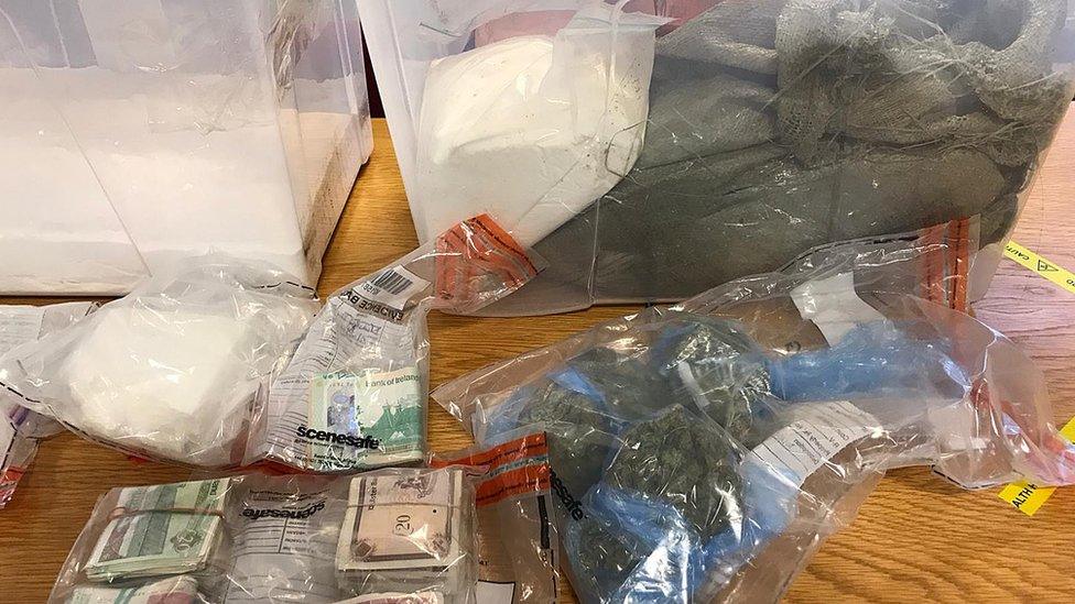 Cookstown 'drugs factory' raid leads to three arrests - BBC News