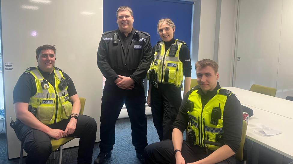 Meet the family on the Derbyshire police front line - BBC News