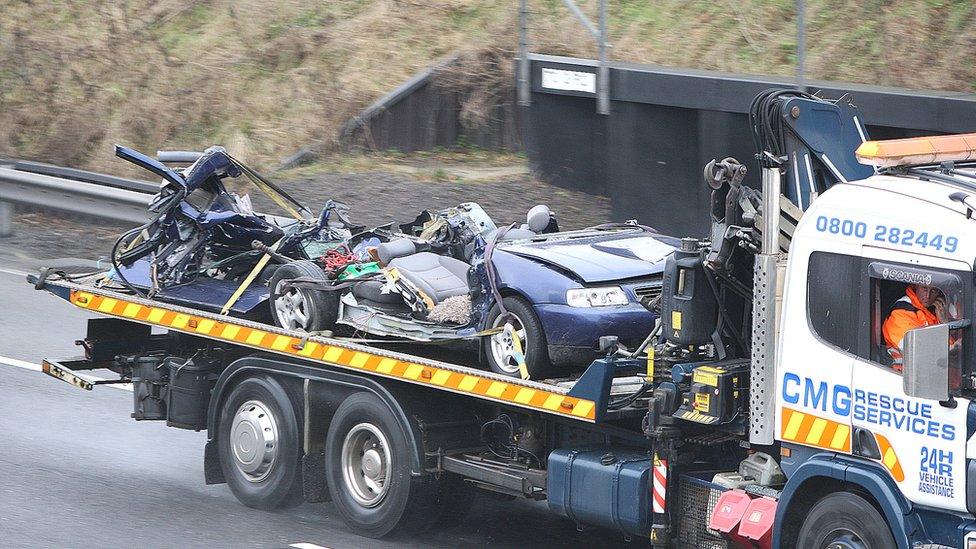 M1 triple fatal coach crash: Driver Alan Peters jailed - BBC News