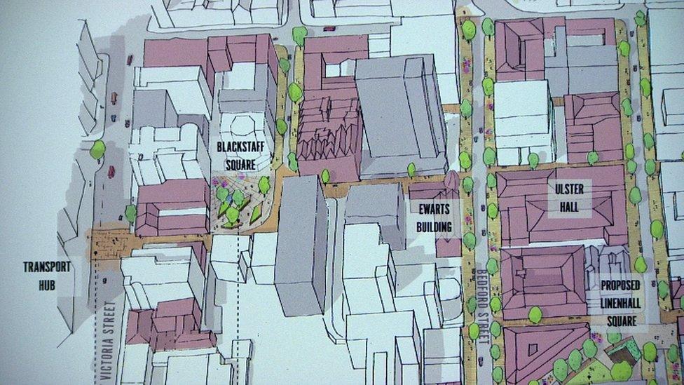 Belfast: Linen Quarter gets new look in bid to boost footfall - BBC News