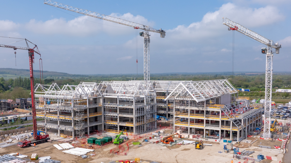 Oxford North: Site where worker fell to death reaches milestone - BBC News
