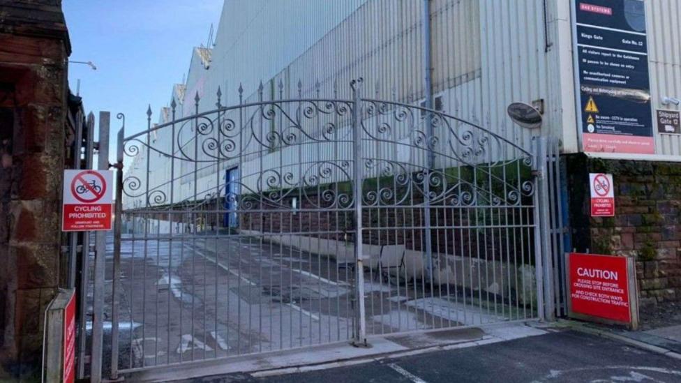 Gates removal at Grade II listed Barrow shipyard approved - BBC News