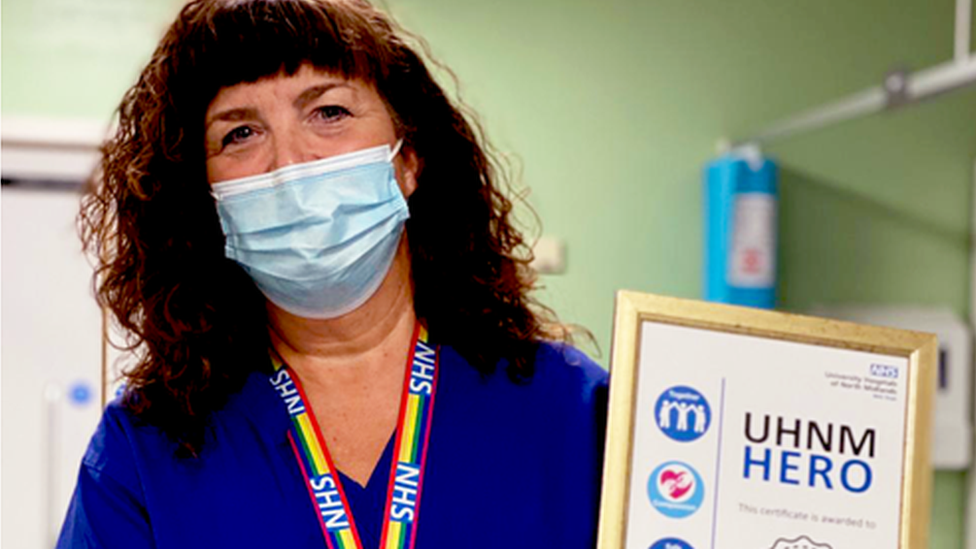 Staffordshire hospital worker thanked for spotting cancerous mole - BBC ...