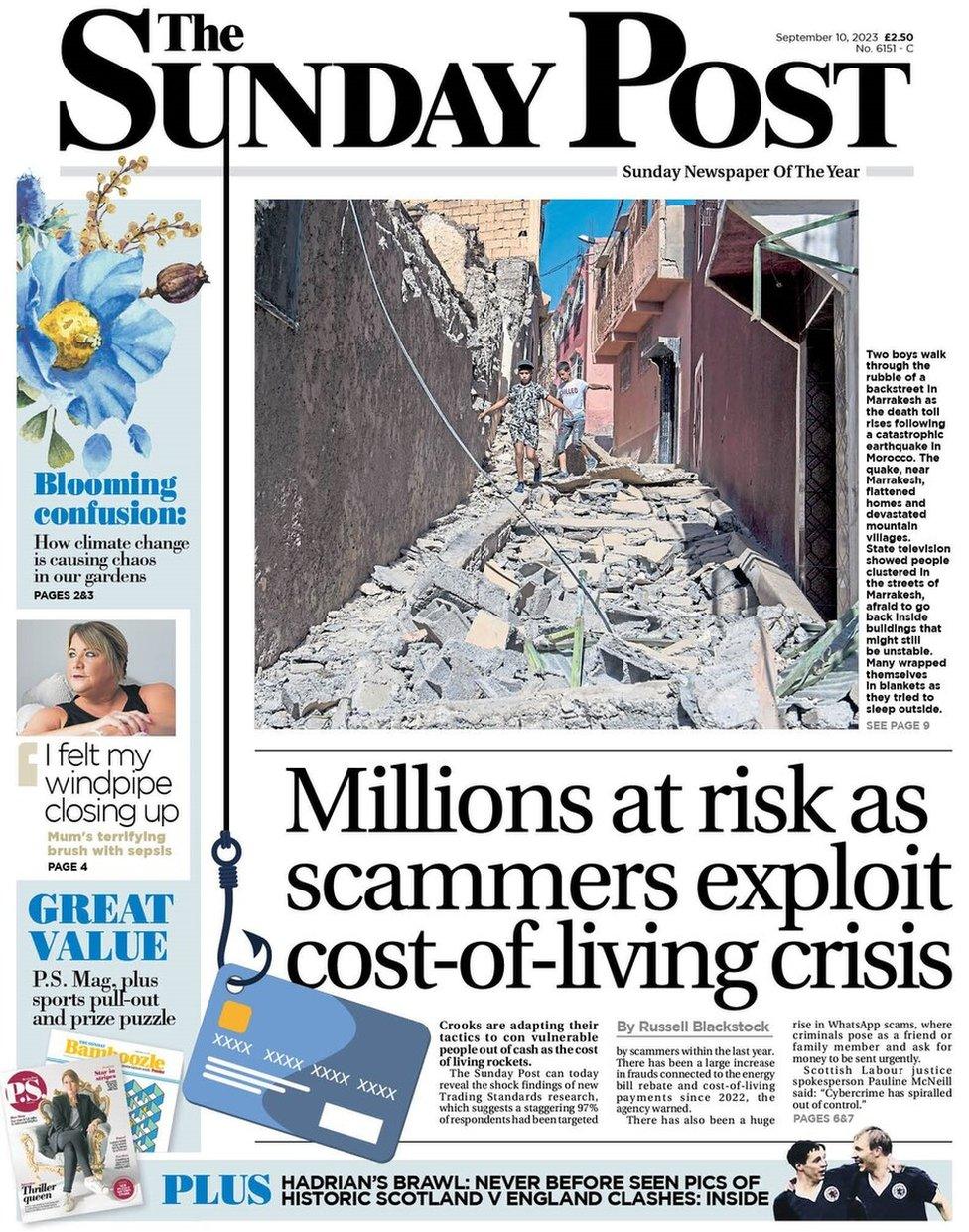 Scotland's papers: Terror suspect arrested and Scots in earthquake ...