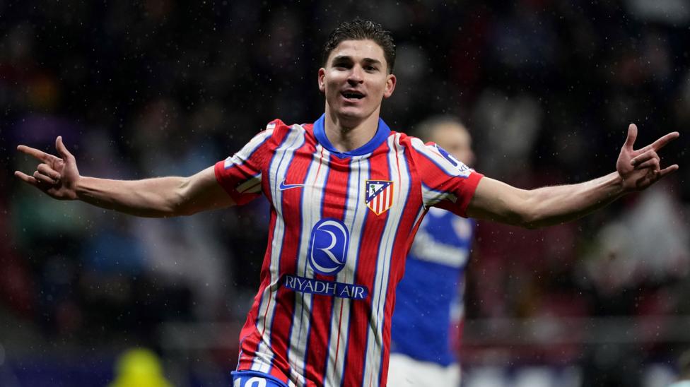 Atletico Madrid 1-0 Athletic Bilbao: Julian Alvarez hits winner to take ...