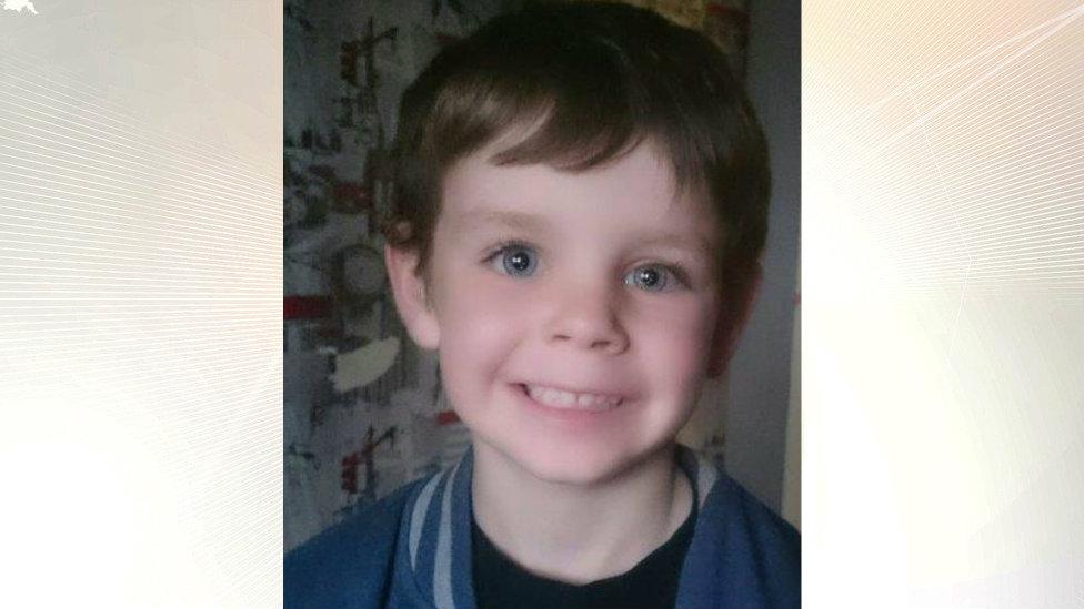 Mother's tribute to Stoke crash son Kayden Dunn, 7 - BBC News