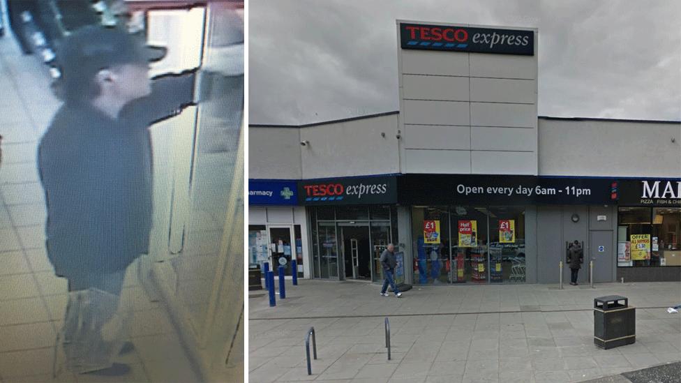 CCTV released after OAP attack in Dundee Tesco - BBC News