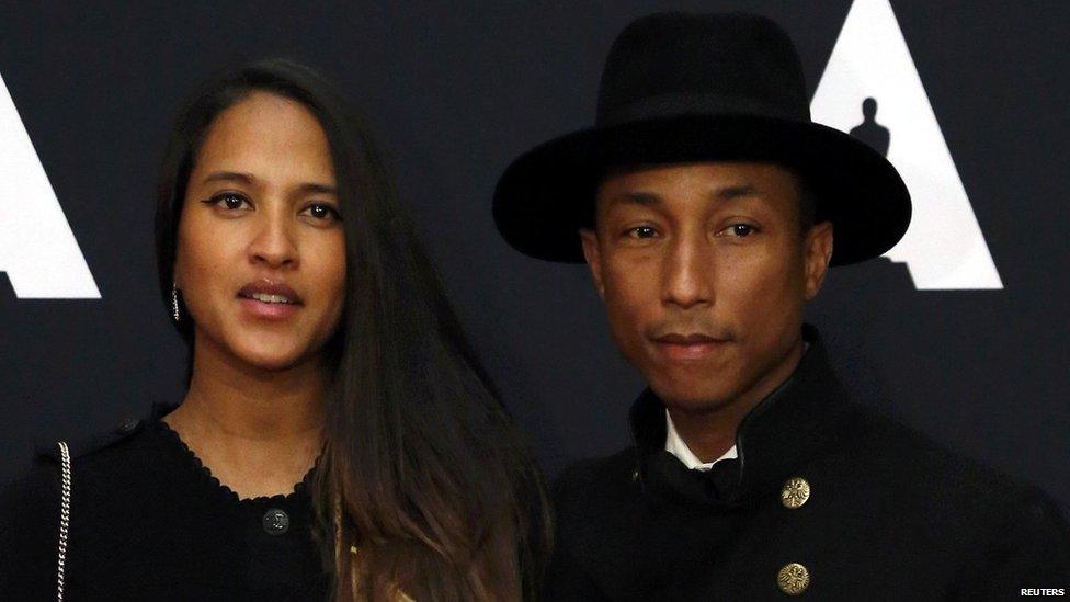 Pharrell and his wife Helen Lasichanh become parents to triplets - BBC News