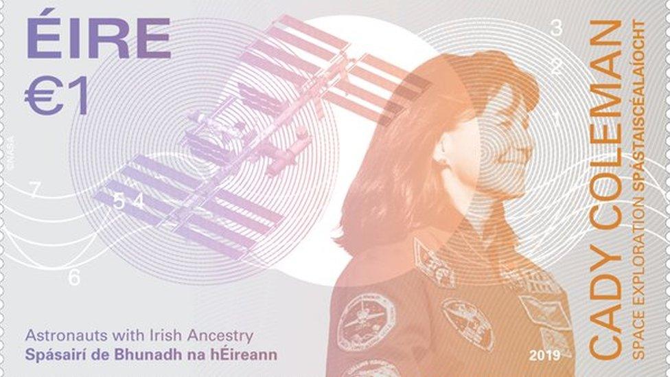 Irish moon landing stamp spells 'moon' wrong - BBC News