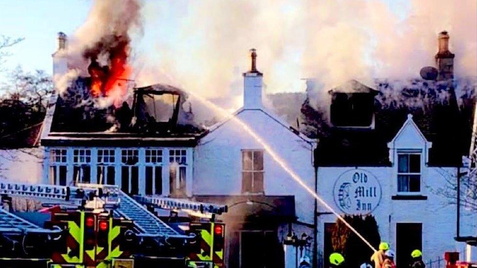 Serious Aberdeen hotel fire believed to be deliberate - BBC News
