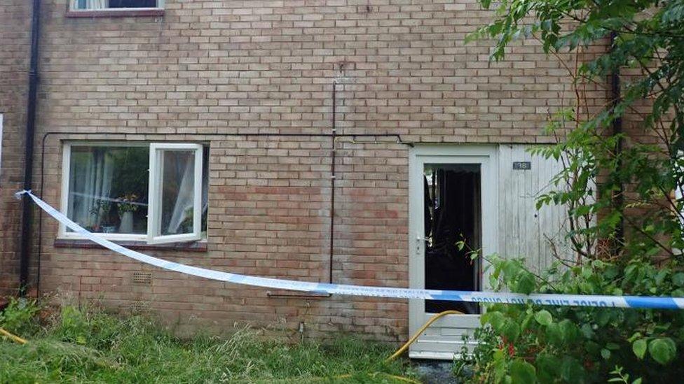 Two pet dogs killed in Telford house fire - BBC News