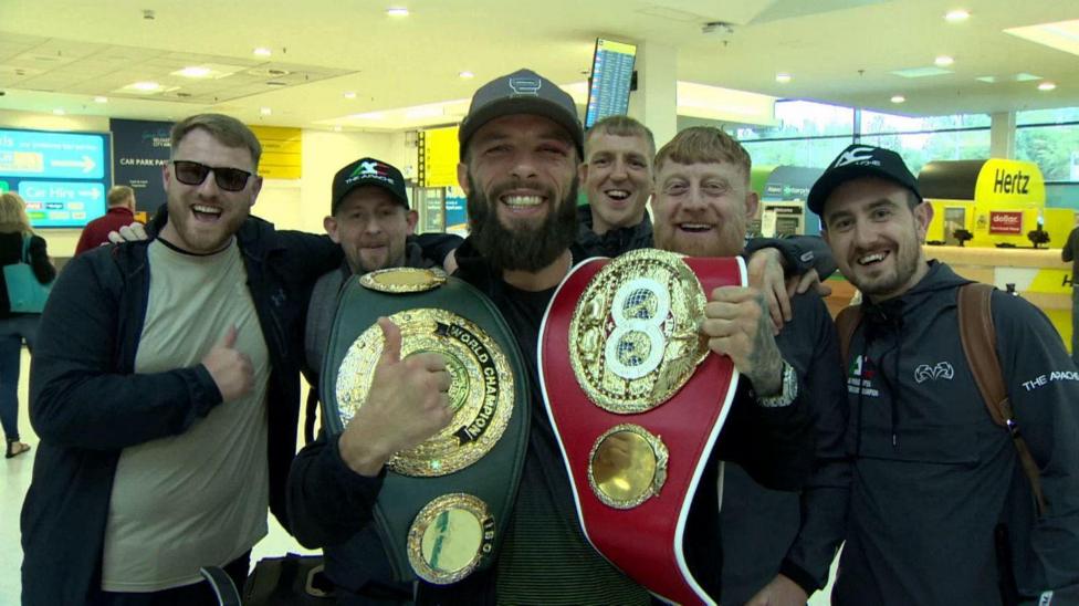 Anthony Cacace: 'I'm on cloud nine' says Belfast boxer as he lands back ...