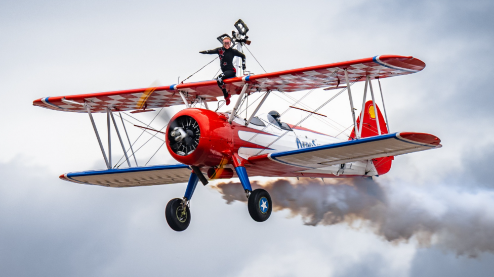 In pictures: Daredevil stunts dazzle at Southport Air Show - BBC News