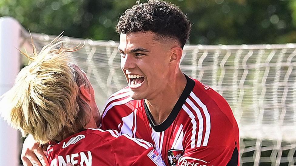 Jayden Wareham: Exeter City striker did number nine short 'proud' - BBC ...