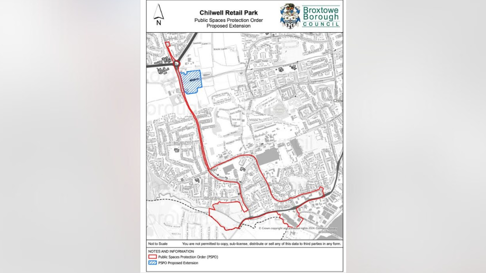Measures to curb car cruisers extended to Nottingham tram stop - BBC News