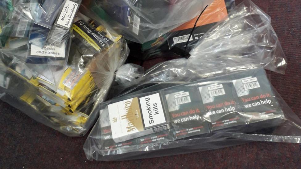Illegal vapes and tobacco worth thousands seized in Long Eaton - BBC News