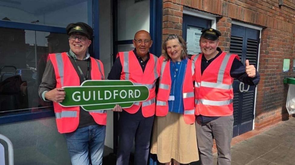 Guildford railway station celebrates its 180th anniversary - BBC News