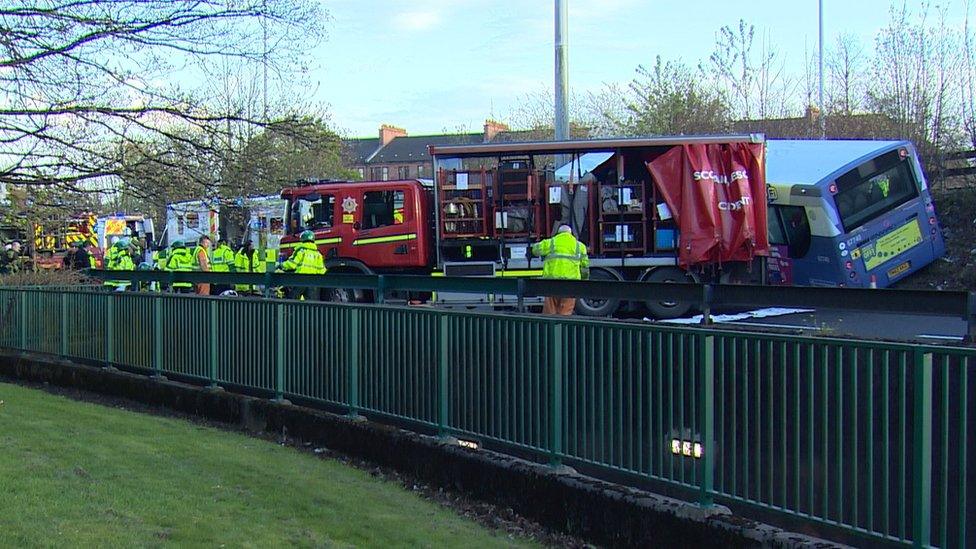 Helper describes 'horrific' bus crash which saw 29 taken to hospital ...