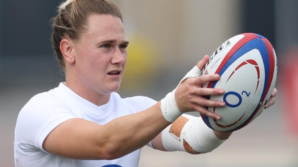 Megan Jones: England centre says playing rugby helping her through ...
