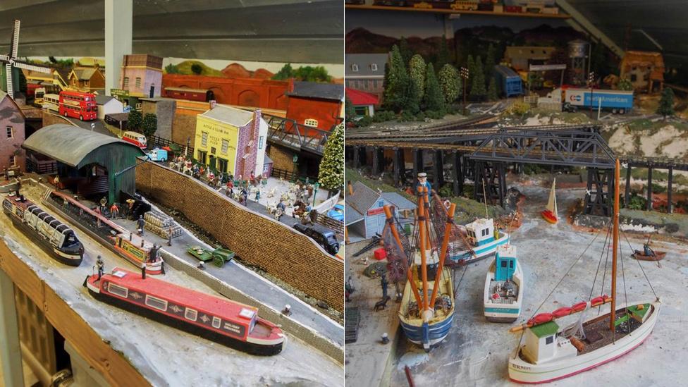 Model railway to be removed from attic for train display - BBC News