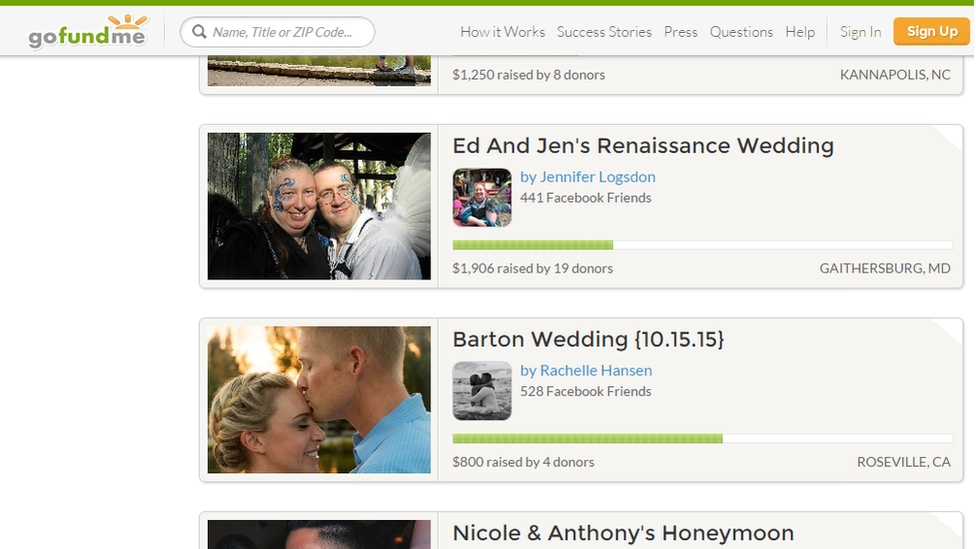 Is it OK to use family and friends to crowdfund your wedding? - BBC News