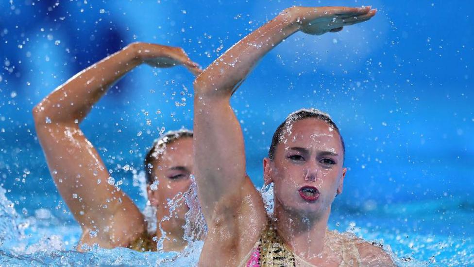 Olympic artistic swimming: Kate Shortman and Isabelle Thorpe fourth ...