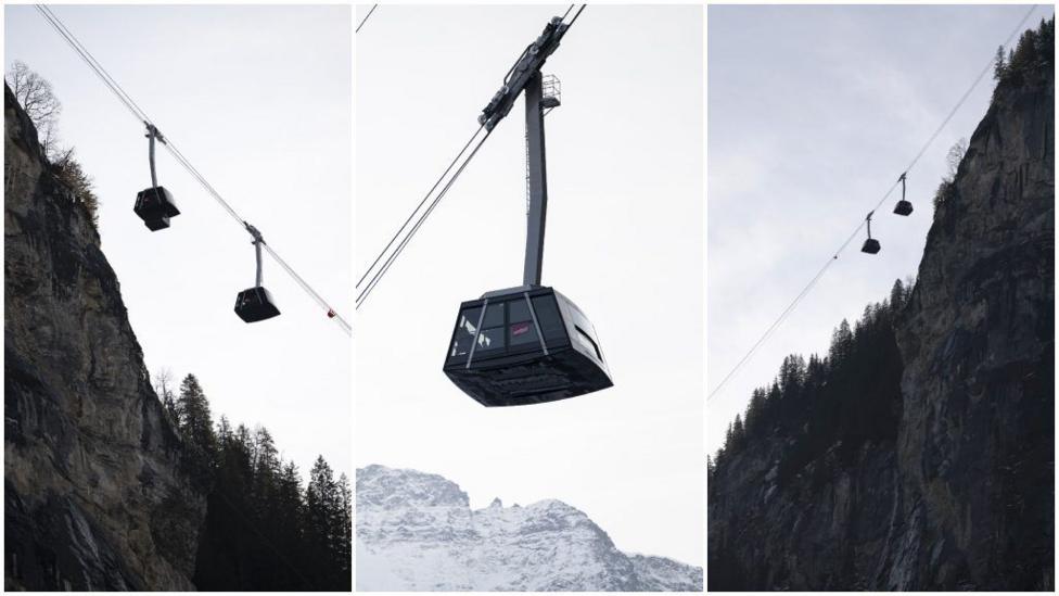 World's steepest cable car opens in Swiss mountains - BBC Newsround
