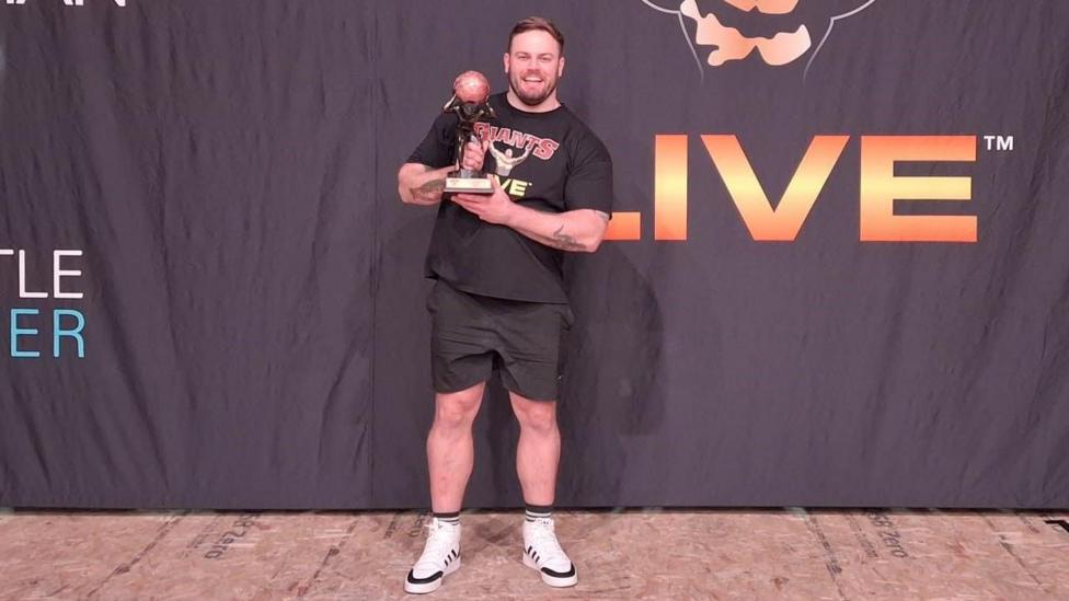 Sussex father qualifies for World's Strongest Man with garden gym - BBC ...