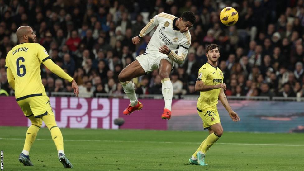 Real Madrid 4-1 Villarreal: Jude Bellingham header helps host return to ...