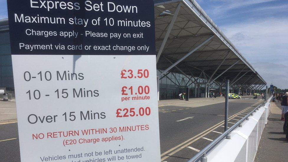 Airport parking is extortionate, says RAC - BBC News