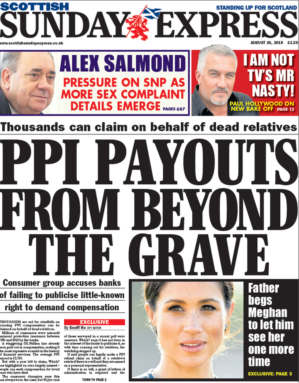 The papers: 'In the eye of the storm' - BBC News