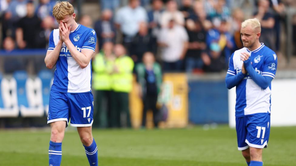 Bristol Rovers and Crawley Town relegated from League One - BBC Sport