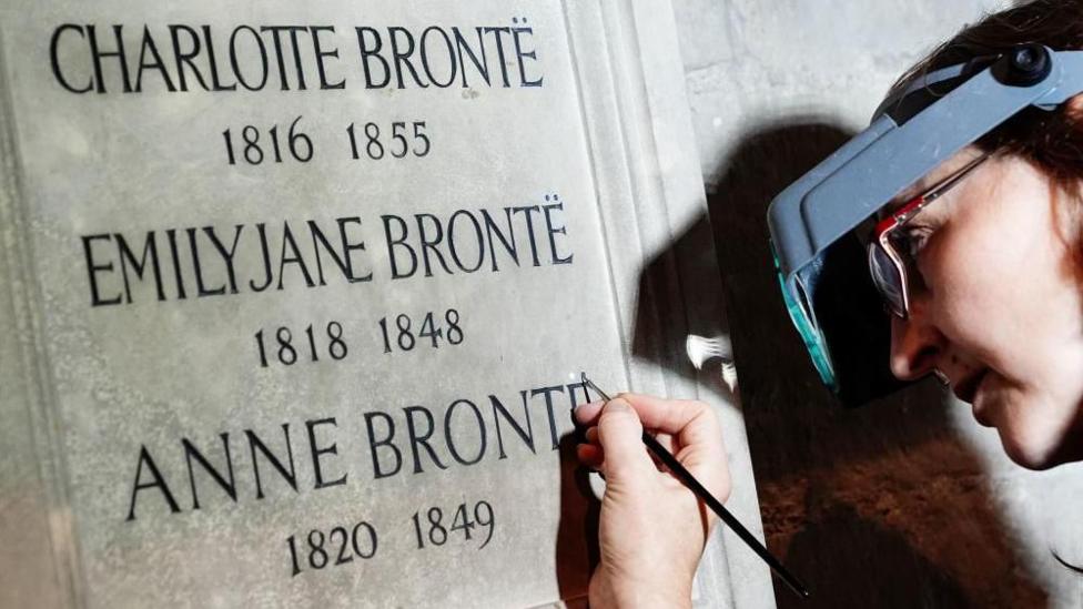Bronte sisters' memorial amended 85 years later - BBC News