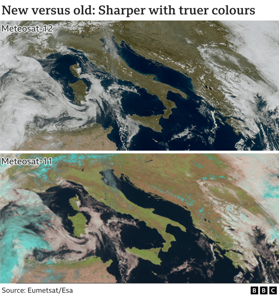 Meteosat-12: Europe's new weather satellite takes first photos - BBC News