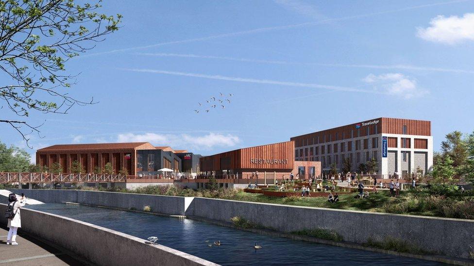 Forge Island: Council may fund leisure site after investment gap - BBC News