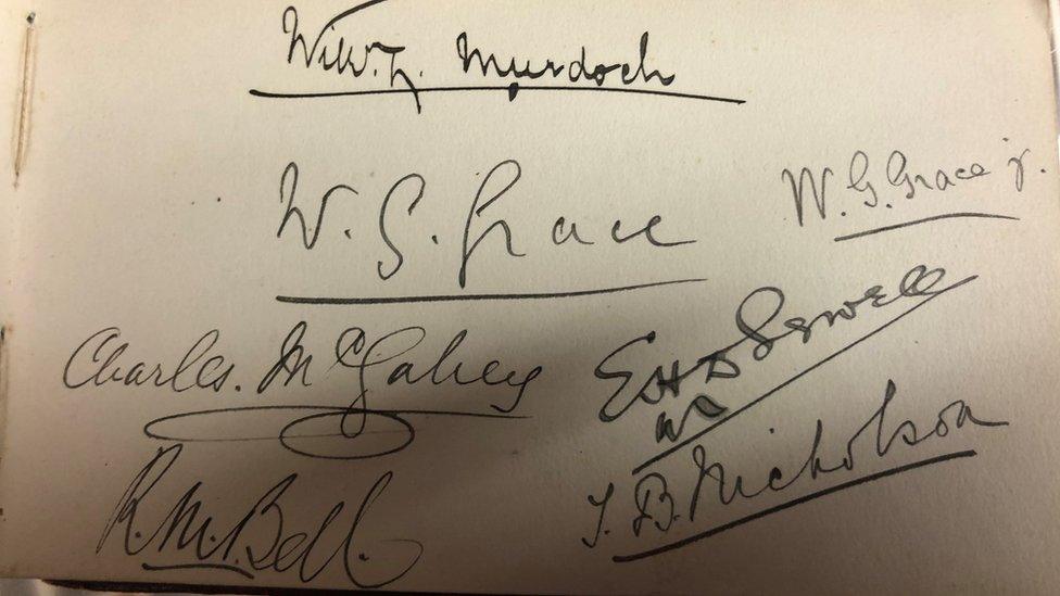 Autograph book found in dusty garage fetches £11k at auction - BBC News