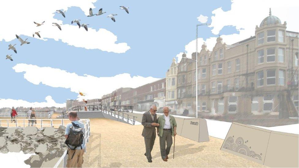 Flood defence works in Morecambe due to begin - BBC News
