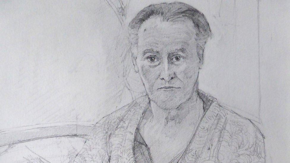 Cancer centre's artist Simon Tolhurst calls portraits uplifting - BBC News