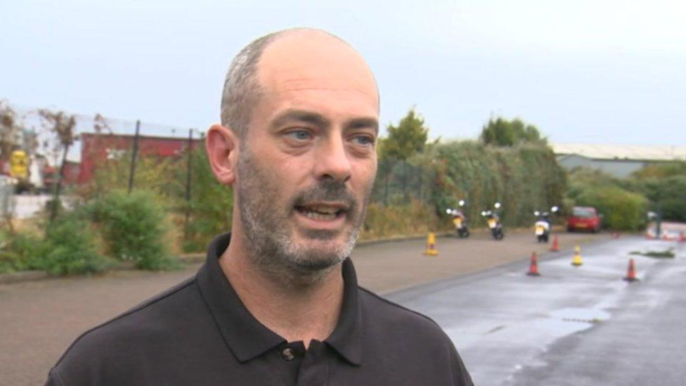 Medway City Estate crash: Four seriously injured by car - BBC News