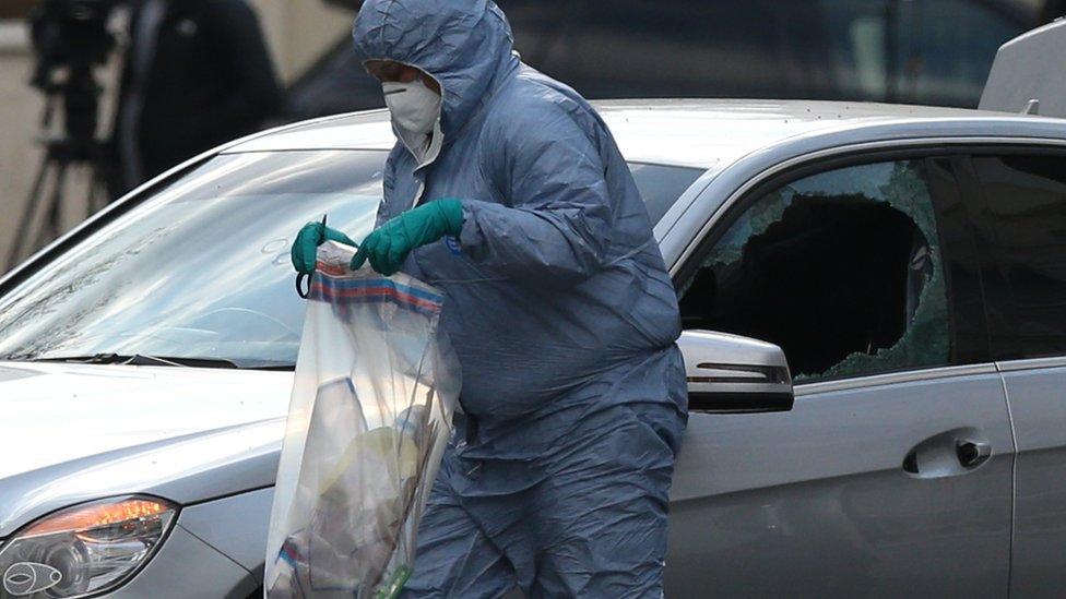 Police open fire after car 'driven at officers' in London - BBC News