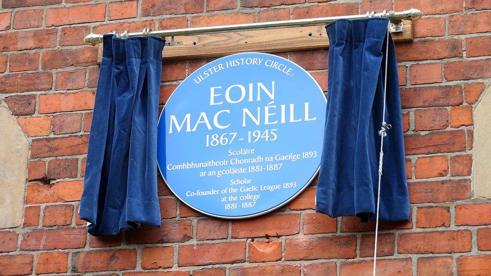 Eoin Mac Néill plaque unveiled at Belfast school - BBC News