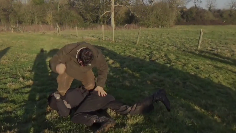 Hunt saboteur attack claim investigated by police - BBC News